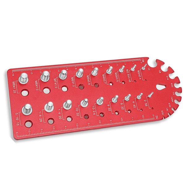 Bolt and Nut Identifier Gauge, Bolt Size and Thread Identifier Wide ...