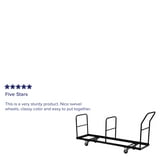 Flash Furniture Vertical Storage Folding Chair Dolly - 35 Chair ...
