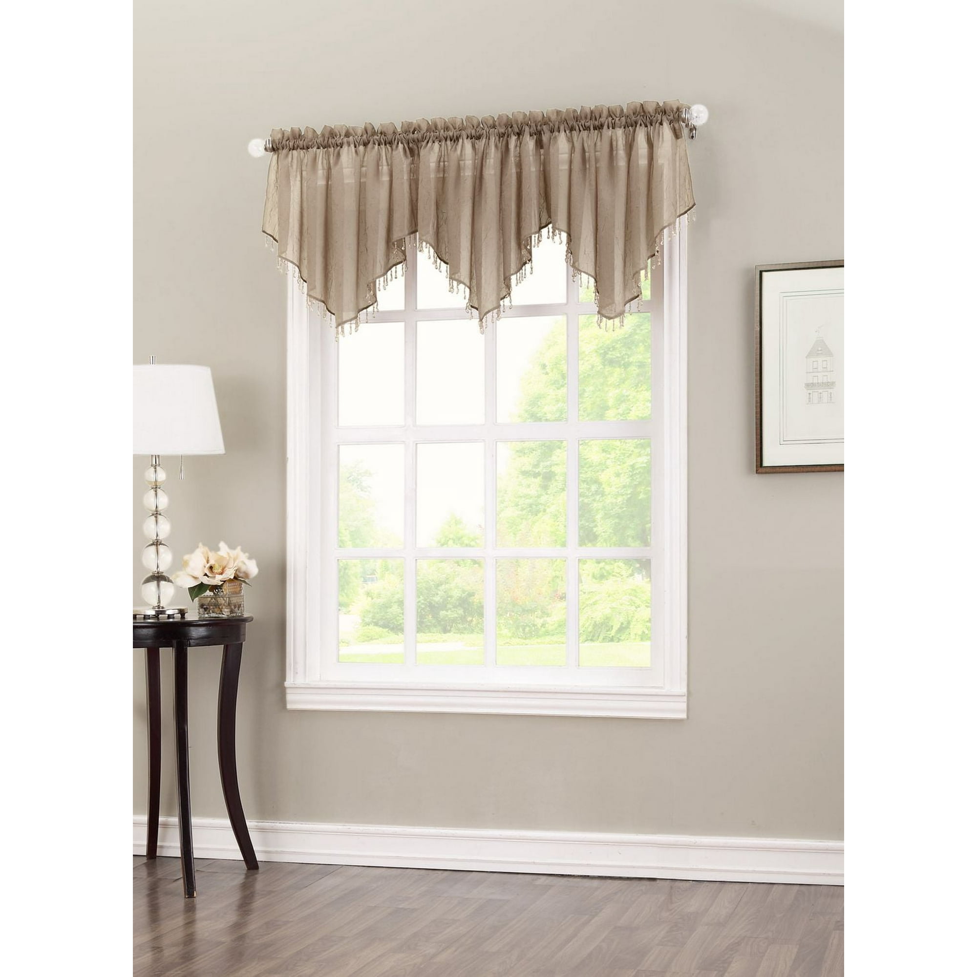 Click here for 918 Voile Beaded Valance 40 Inches prices