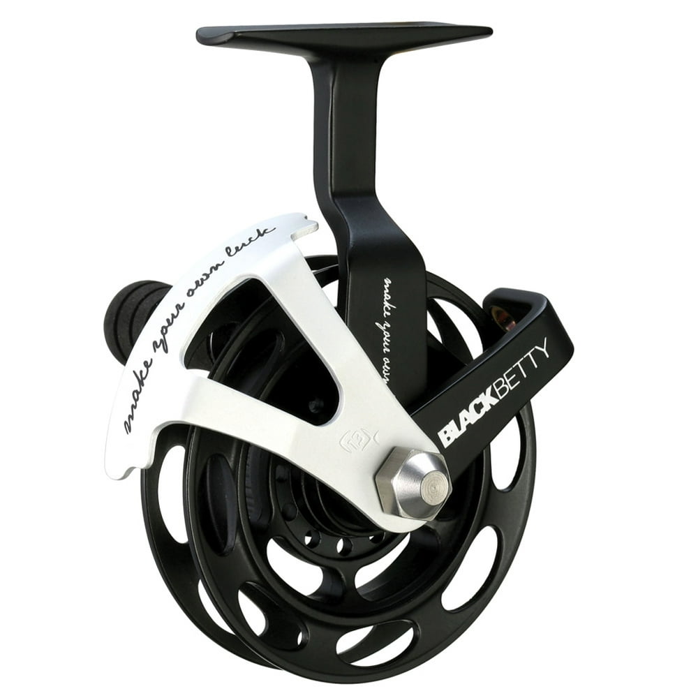 13 FISHING Black Betty Inline Ice Reel 1:1 Gear Ratio - LH+RH ...