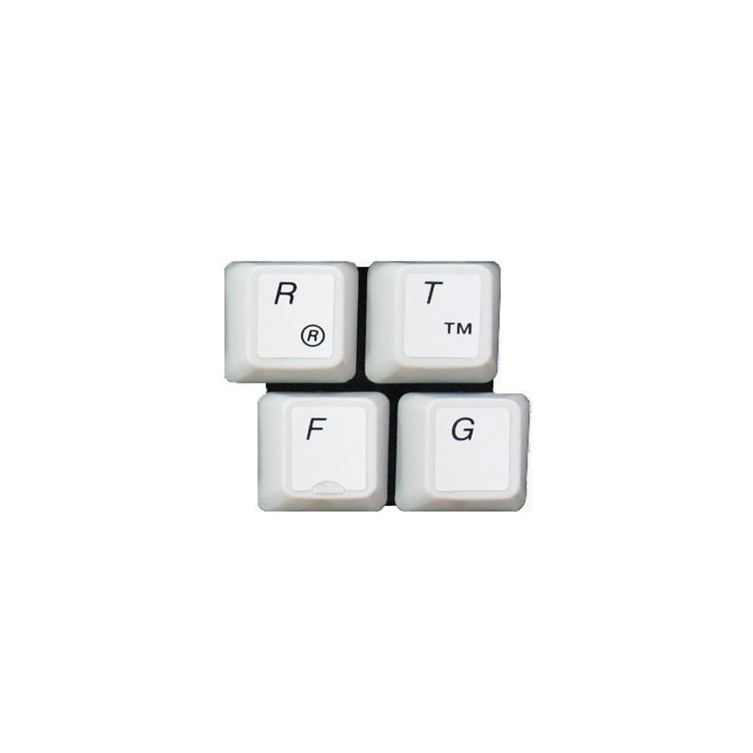HQRP Non-Transparent English Laminated Keyboard Stickers works with All ...