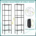NiamVelo 6 Tier Commercial Wire Shelving Unit, Adjustable Metal Shelf ...