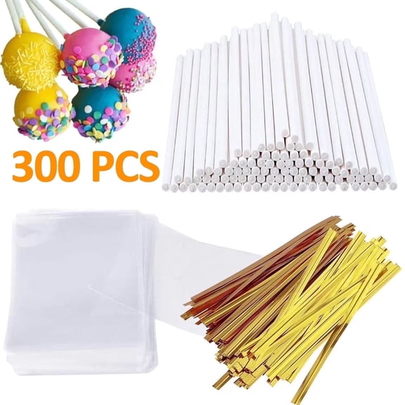 Cake Kit - Includes Mold, Stand, Bags, Lollipop Sticks and Metal Ties ...