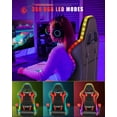 Bigzzia Gamer's Gaming Chair with LED Lights, Ergonomic High Back ...