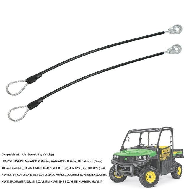 2x Tailgate Cable M159508 For John Deere Gator HPX615E HPX815E ...