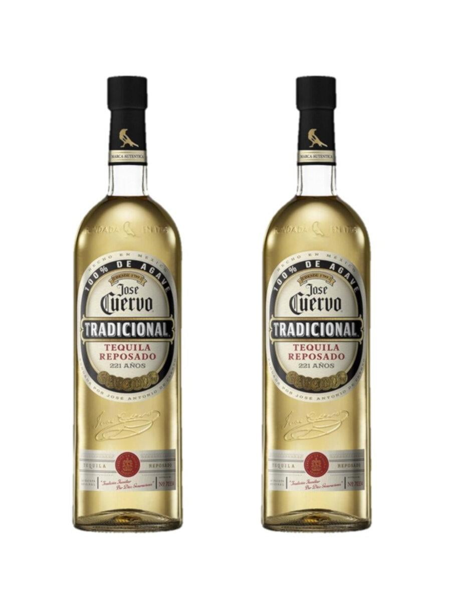 Pack de 2 Tequila Jose Cuervo Tradicional Reposado 950 ml Jose Cuervo ...