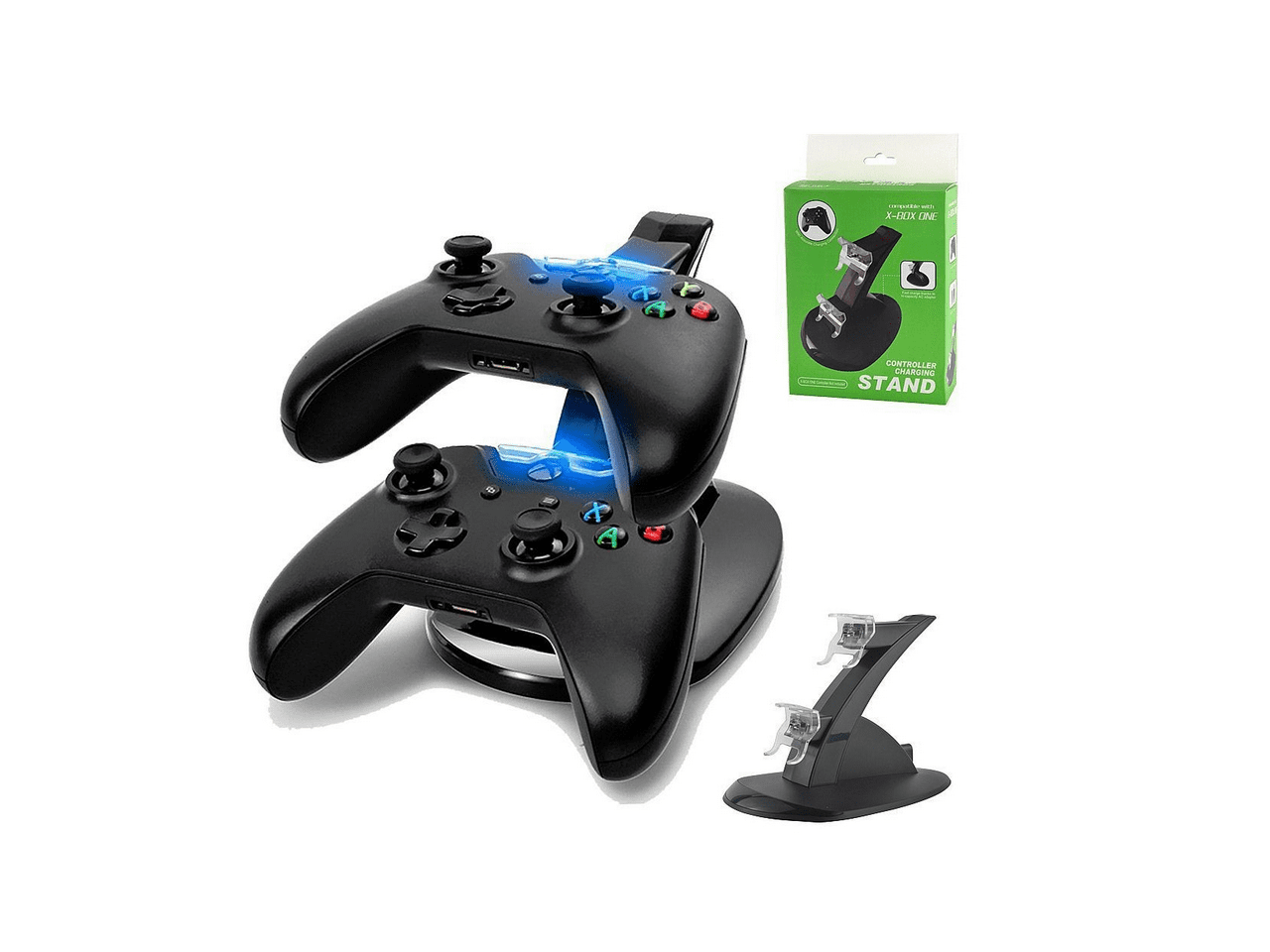 LED USB Dual Charger Controller Stand Charging Charge Dock Stand for ...