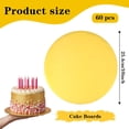 60 Pack Cake Boards Round, 10 Inch Gold Cake Board Circles Rounds Base ...