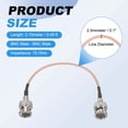 0.49FT 3G-SDI Cable, BNC Male to Male HD-SDI Cable 75 Ohm RG179 Coaxial ...