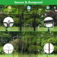Garden Fence 87ft(L)×32in(H) No Dig Fence Panels with Gate Fencing for ...