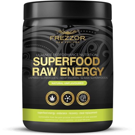 FREZZOR Superfood Raw Energy Powder with UAF1000+, All-Natural Hemp ...