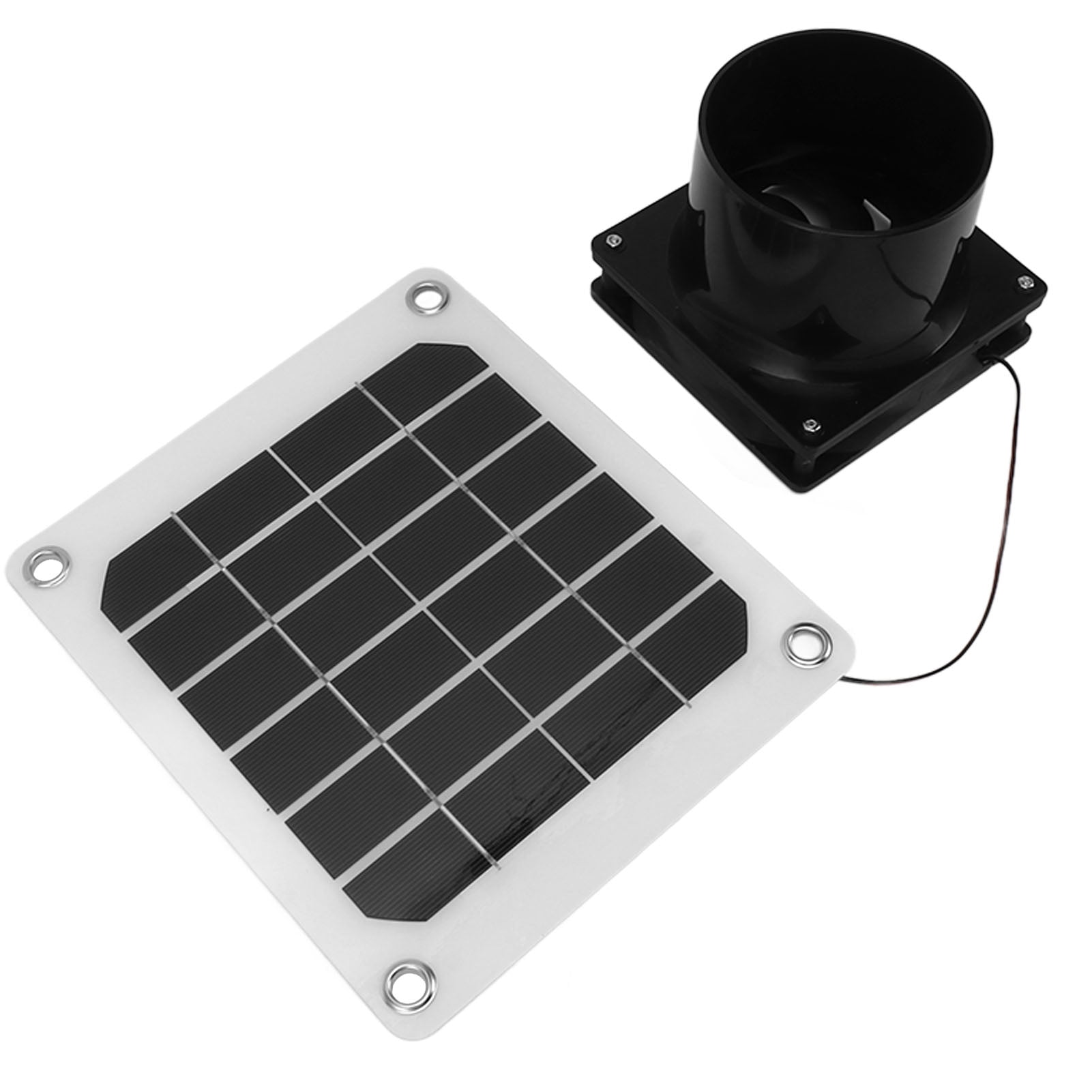 Ventilador Solar ANGGREK Ventilador de 6 Pulgadas Portátil con Panel ...
