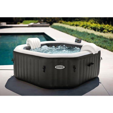 Intex 28481E Simple Spa 77in x 26in Inflatable Hot Tub with Filter Pump ...