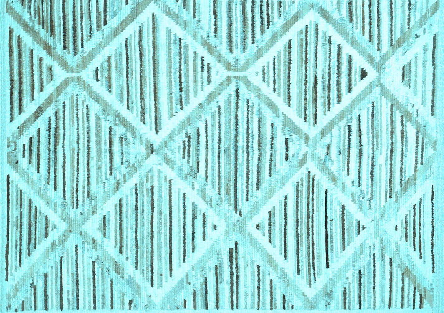 Ahgly Company Indoor Rectangle Abstract Light Blue Contemporary Area ...