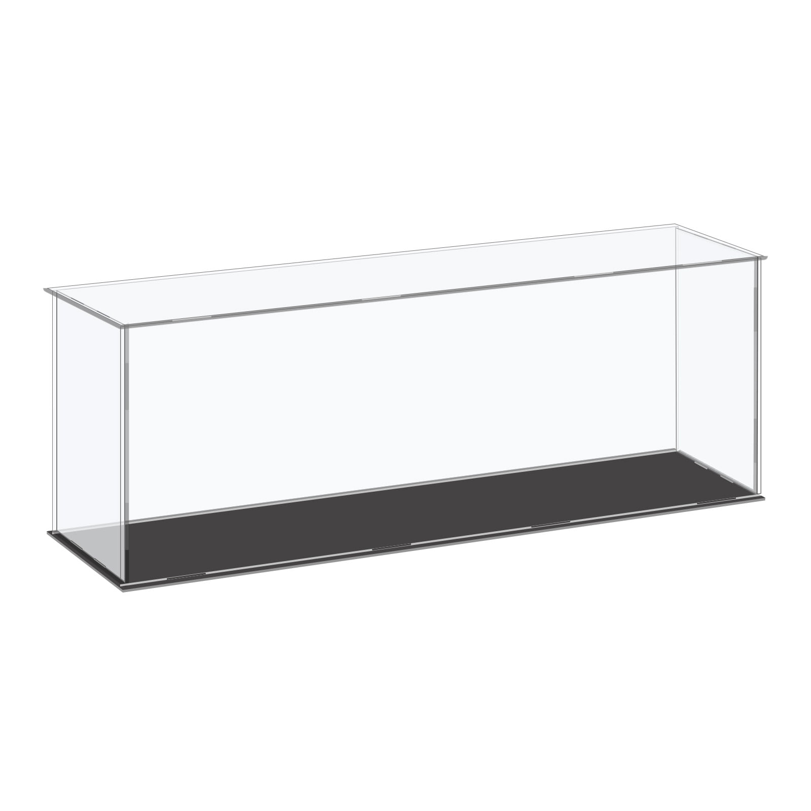 Uxcell Acrylic Display Case Plastic Box Cube Storage Box Clear Small ...