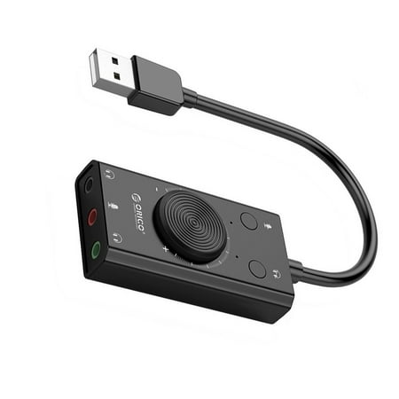 USB External Sound Card Earphone With 3 Port Output Volume USB Sound ...