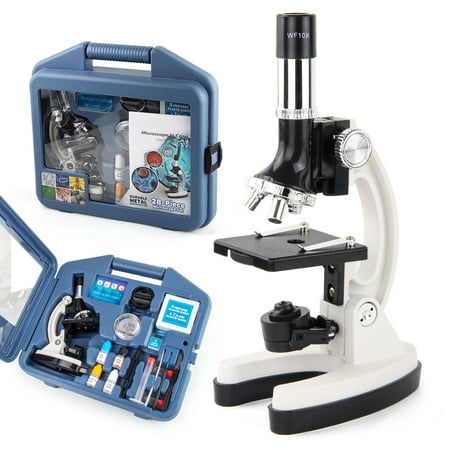 28 pcs/set Students Adjustable Biological Microscope 300X Insects Cells ...