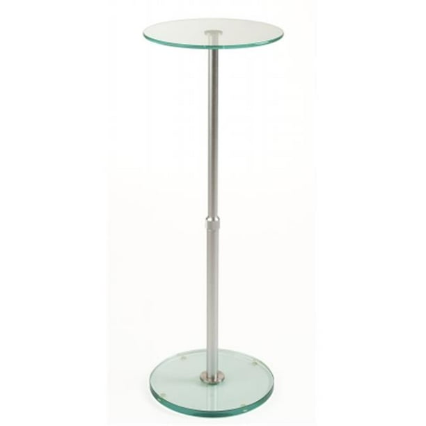Econoco GPR12 32 - 48 H in. Adjustable Round Glass Pedestal - Walmart ...