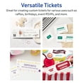 Avery Rectangle Tickets, 1.75" x 5.5", Textured Matte, 100 Total ...
