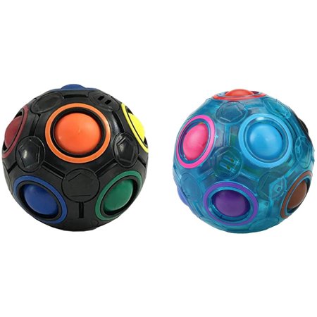 Cube Fidget Magic Rainbow Ball Stress Relief Toy, Educational Cube ...