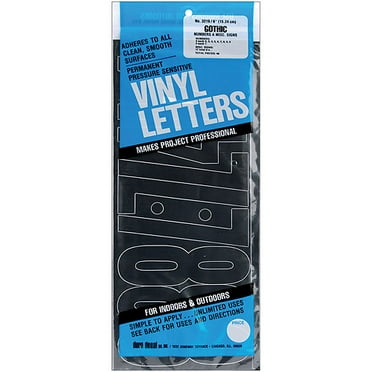 Permanent Adhesive Vinyl Numbers, 6", 48pk, Yellow - Walmart.com