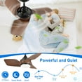 Dextrus 26 Inch Modern Ceiling Fans with Lights and Remote, Low Profile ...
