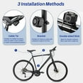 Bike Alarm USB Recharable with Mount, Electric Bike Alarm with Remote ...