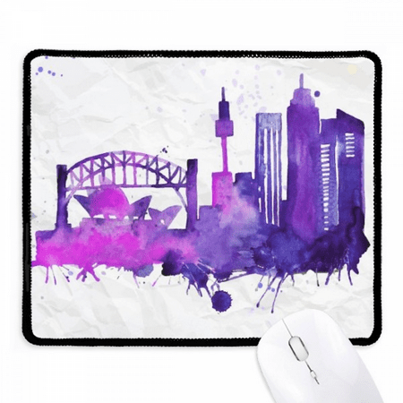 Australia Sydney Opera House Watercolor Mousepad Stitched Edge Mat ...