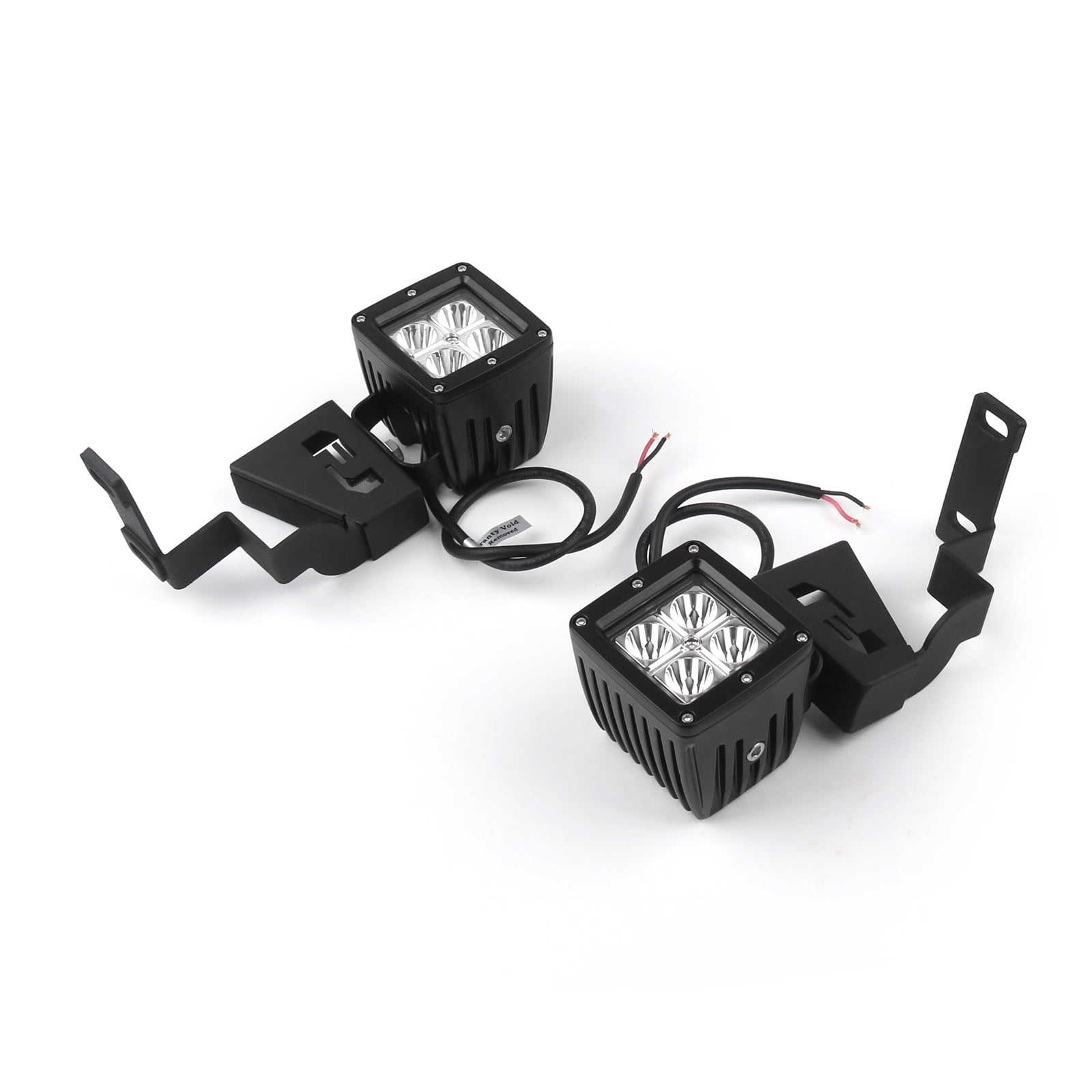 40W LED Pods w/ Front Cowl Mounting Brackets For 2007-up Toyota FJ ...