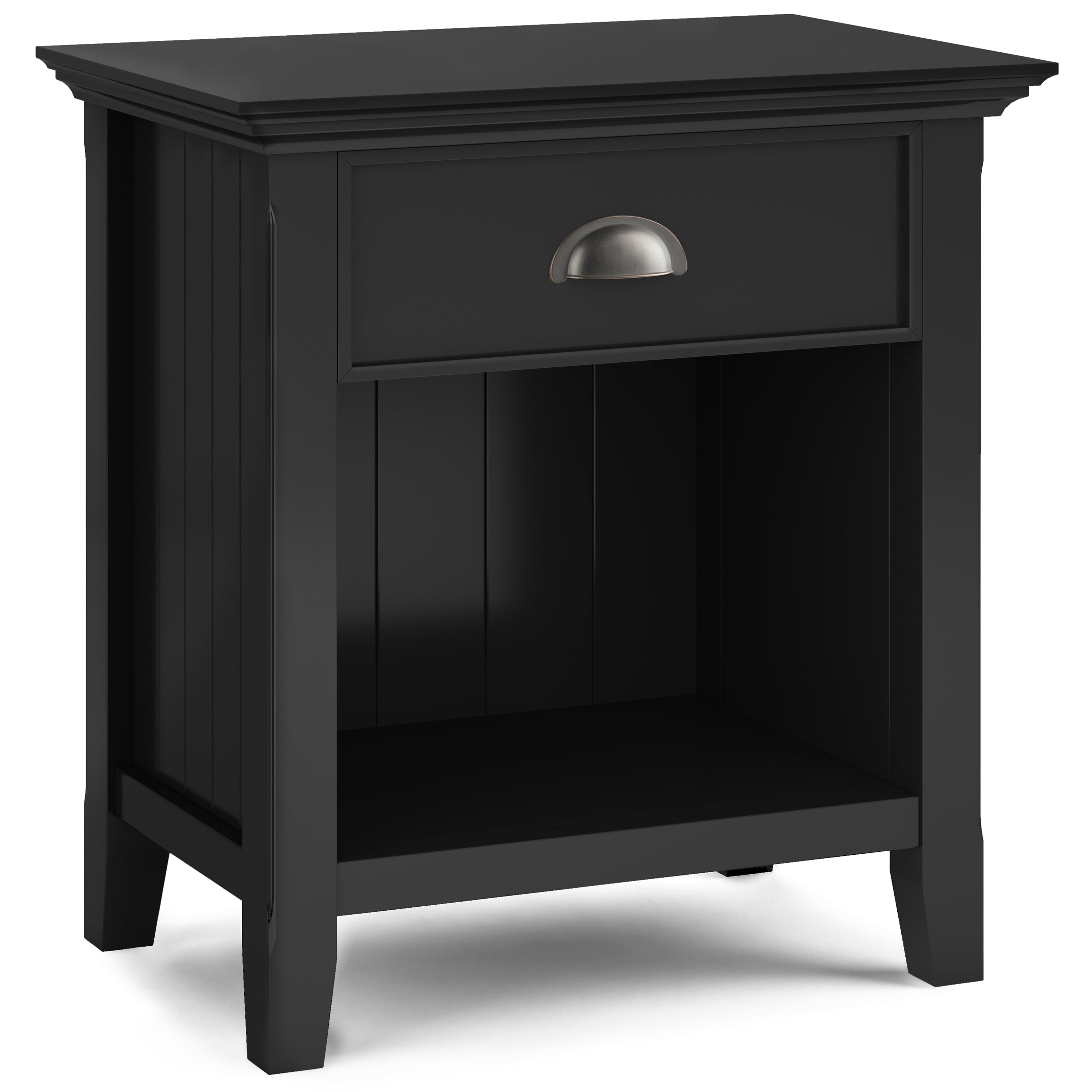 Simpli Home Acadian SOLID WOOD 24 inch Wide Bedside Nightstand Table in ...