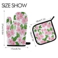 2PCS Pot Holders and Oven Mitts Sets Cooking Gloves Kitchen Gloves Heat ...