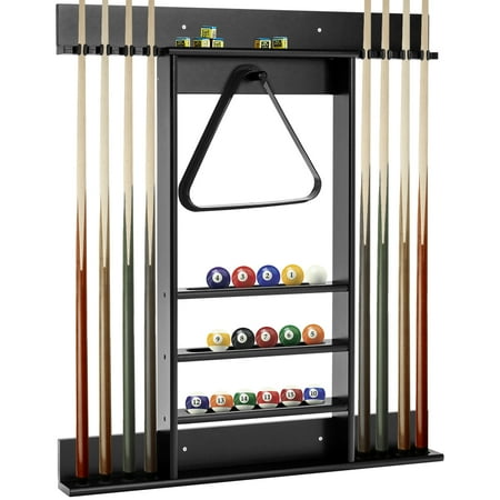 Topbuy Wall-Mounted Billiard Pool Cue Rack Pool Sticker Holder for ...