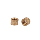 Unique Bargains M3 x 3mm Female Thread Brass Knurled Threaded Insert ...