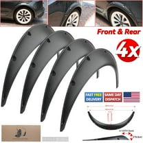 4Pcs 4.5"inch Car Flexible Fender Flares Body Wide kit Wheel Arches for ...