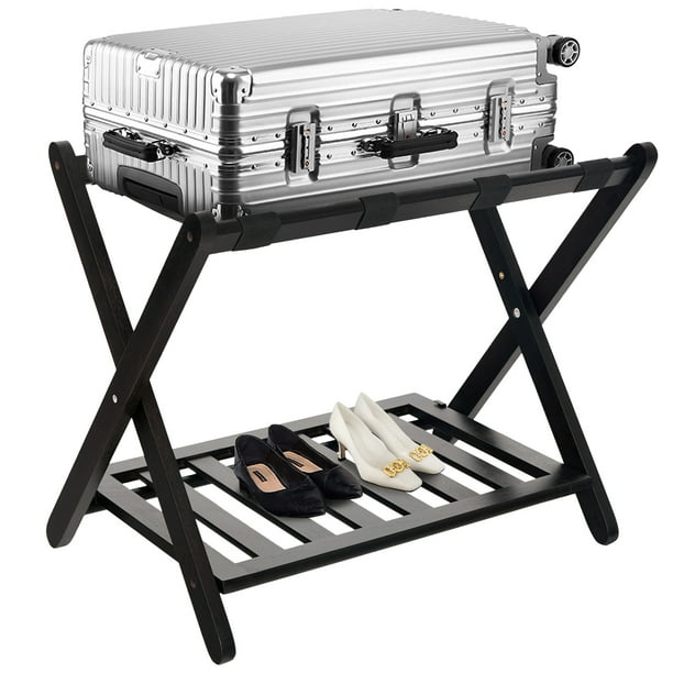 Smart FENDEE Luggage Rack,Folding Suitcase Stand for Guest Room,Holds ...