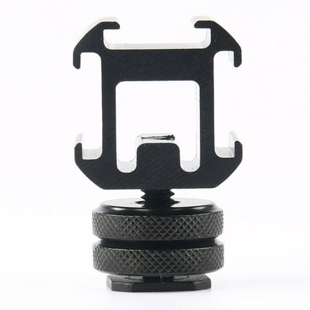 Three Head On Camera Mount Hot Shoe Base Set Extend Port Metal ...