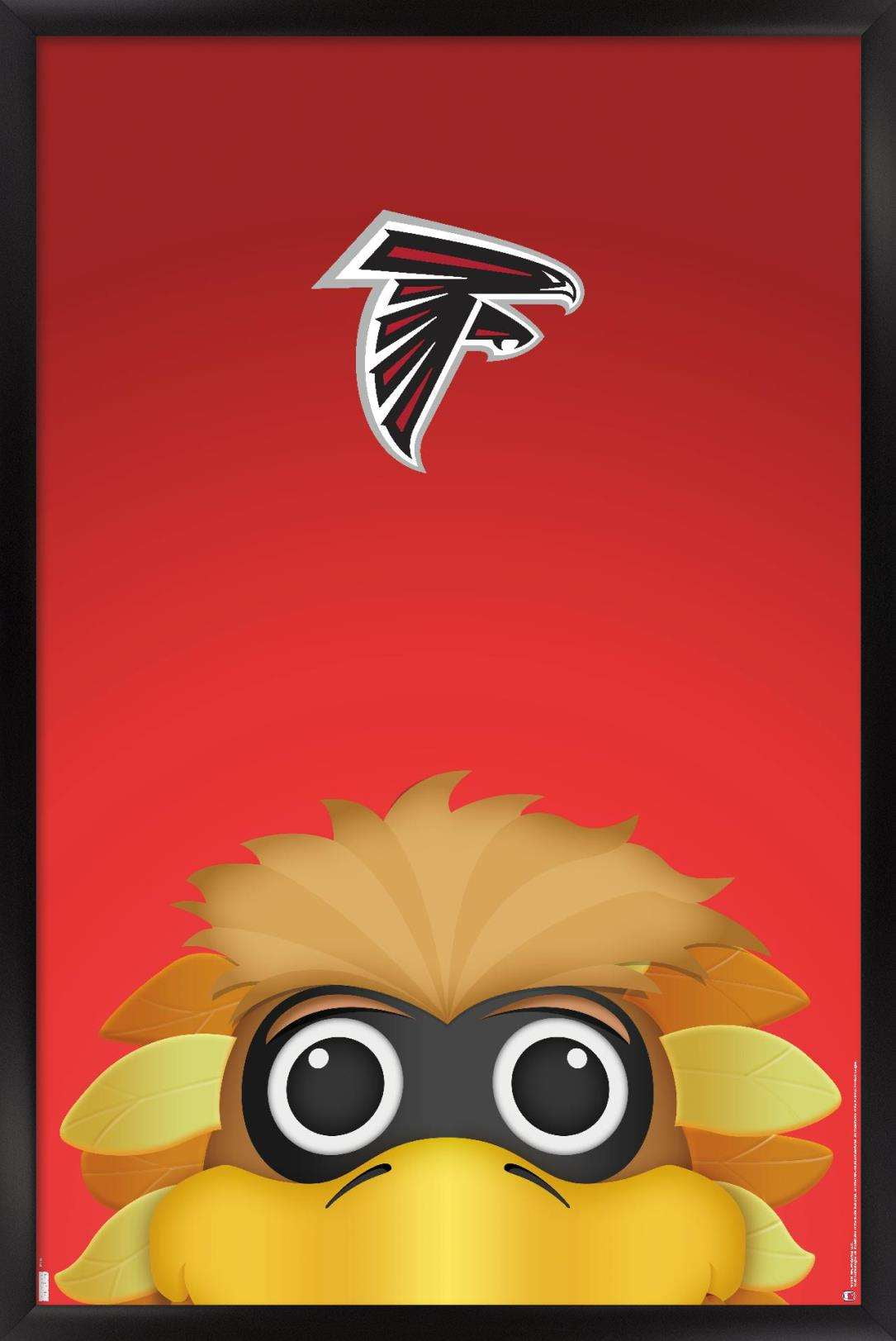 NFL Atlanta Falcons - S. Preston Mascot Freddie 20 Wall Poster, 22.375 ...
