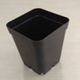 400PCS Plant Disposable Flower Pot Small Black Square Cutting Seedling ...