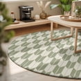 Abstract Arrow Weave Round Rug 3ft Repeating Shapes Geometric Art ...