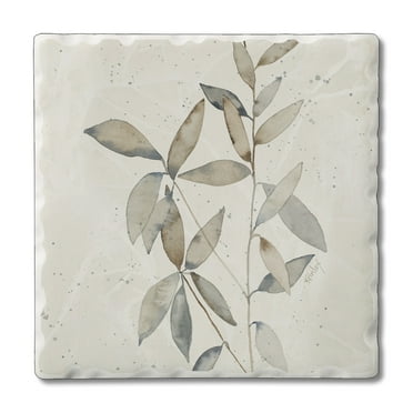 CounterArt "Coastal Flare" 1 Pack Absorbent Stone Tumbled Tile Coaster ...