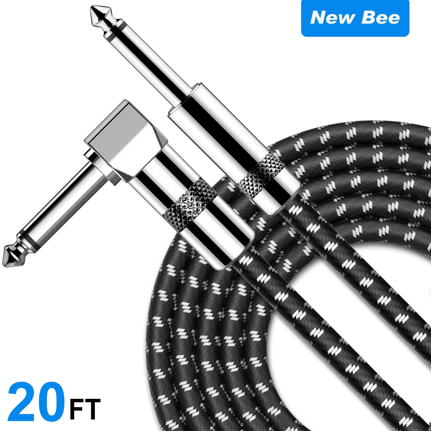 Guitar Cable 20 feet, Electric Instrument Cord - Walmart.com