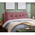 PEACHWELL Triangular Reading Bed Rest Pillow Large Bolster Cushion ...