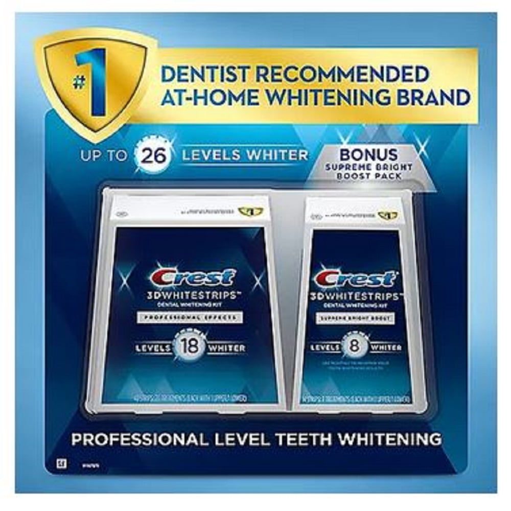 Buy Crest 3D Whitestrips Professional Effects & Supreme Bright Dual ...