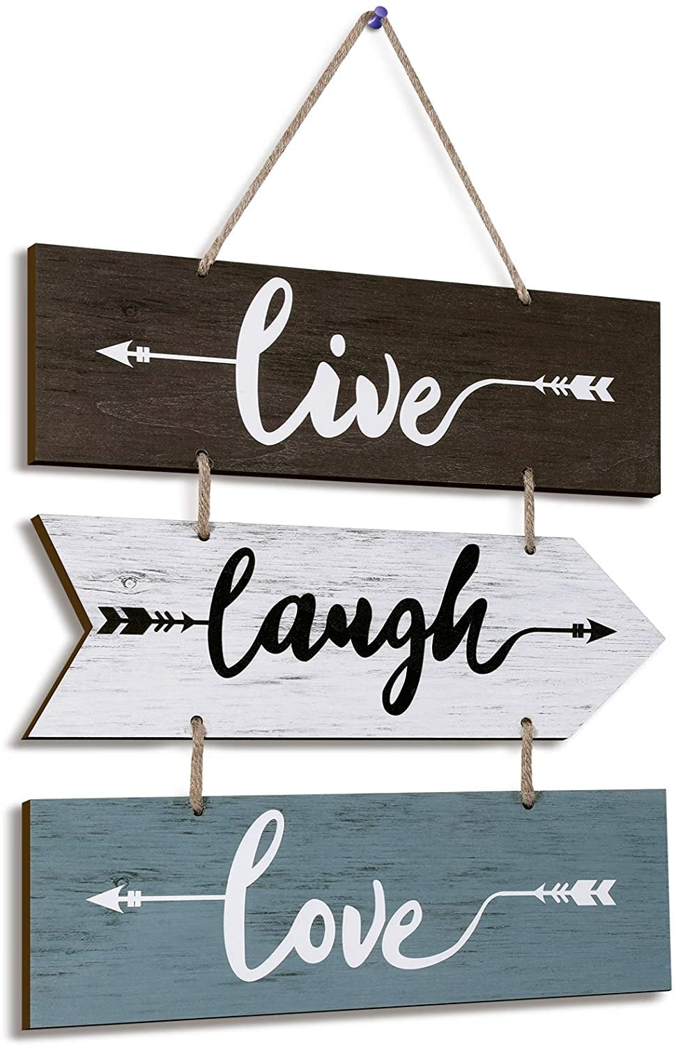 Home & Living Laugh Twine Sign Home Décor Wall Décor etna.com.pe