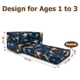 Beavtaens Toddler Sofa, 2-in-1 Dinosaur Flip Open Toddler Couch, with ...