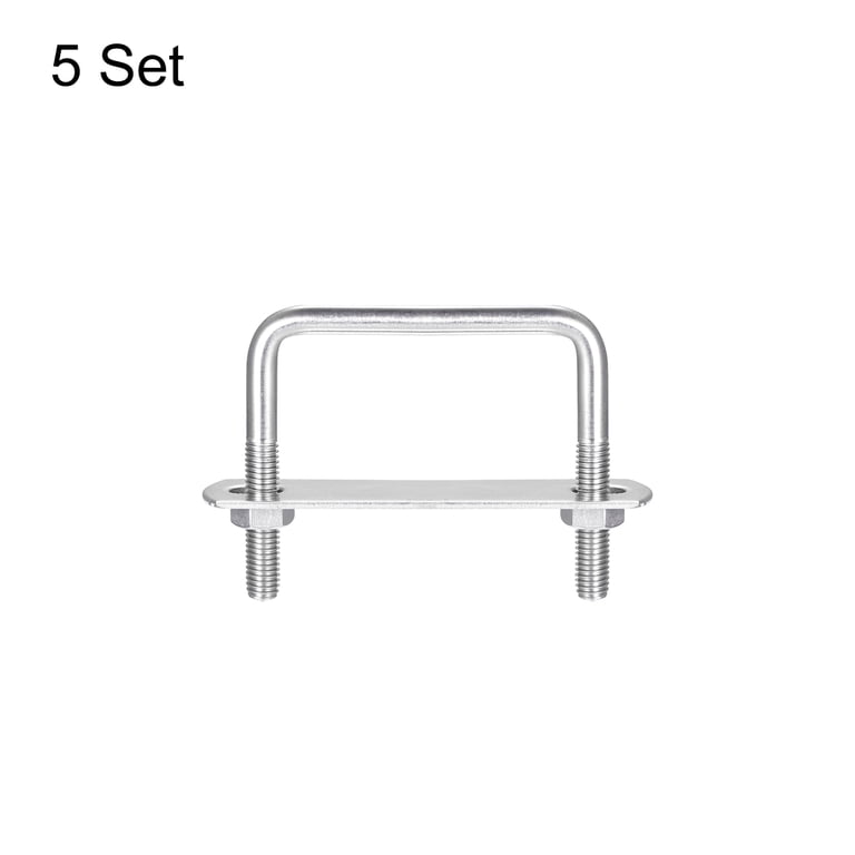 M6 Thread U-bolts For Piping Uxcell 304 Stainless Steel U-Bolts - 5 ...