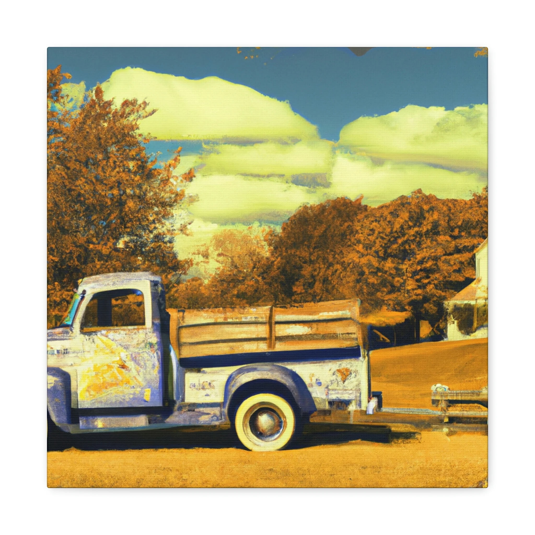Antique Pickup Scenic - Canvas - Walmart.com