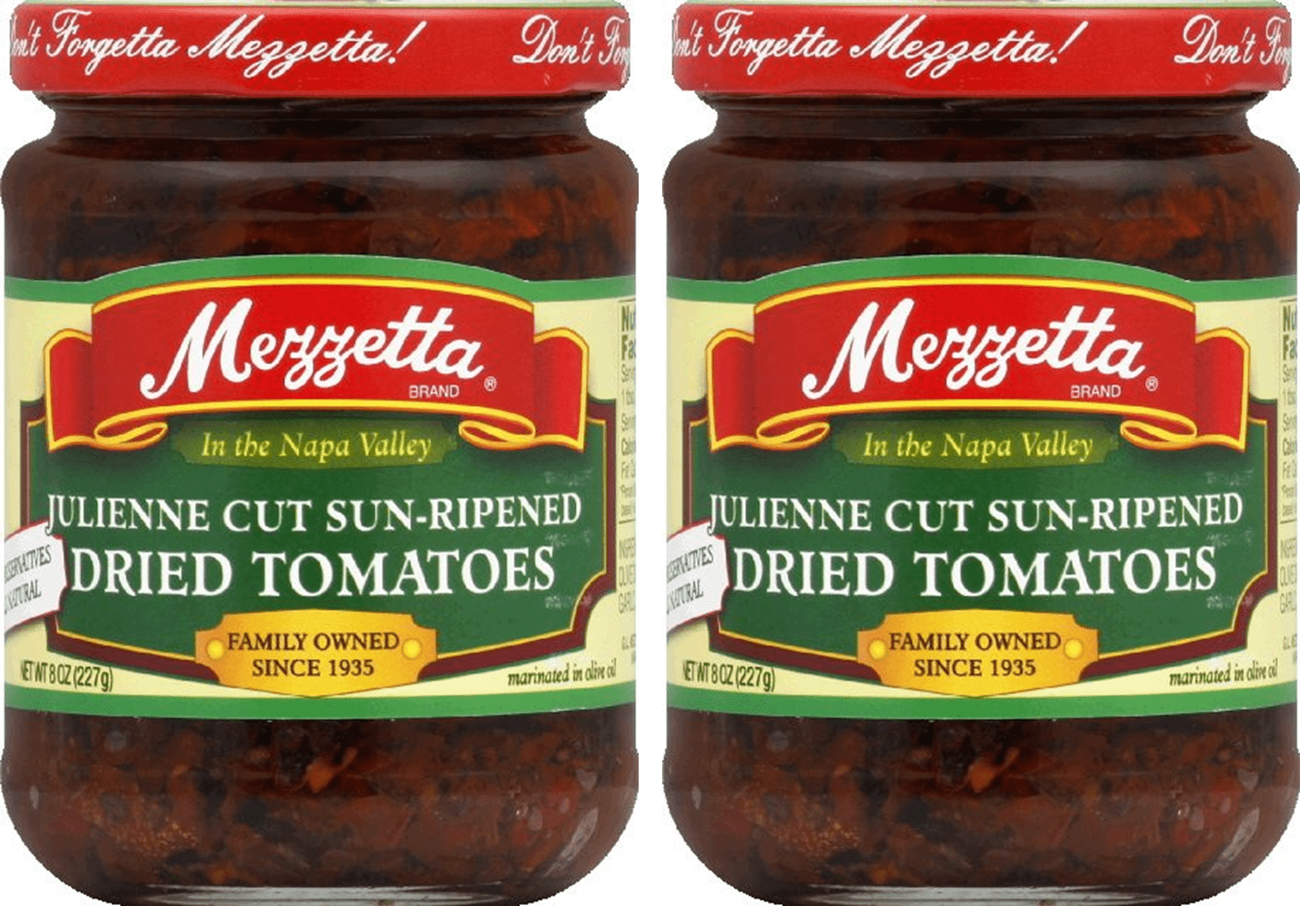 Mezzetta Julienne Cut Sun-Ripened Dried Tomatoes, 2-Pack 8 oz. Jars ...
