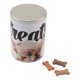 Paw Prints Tin Treat Jar, Bulldog - Walmart.com