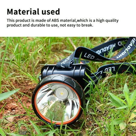 Super Bright Headlight Rechargeable Portable Spotlight For Battery Life ...